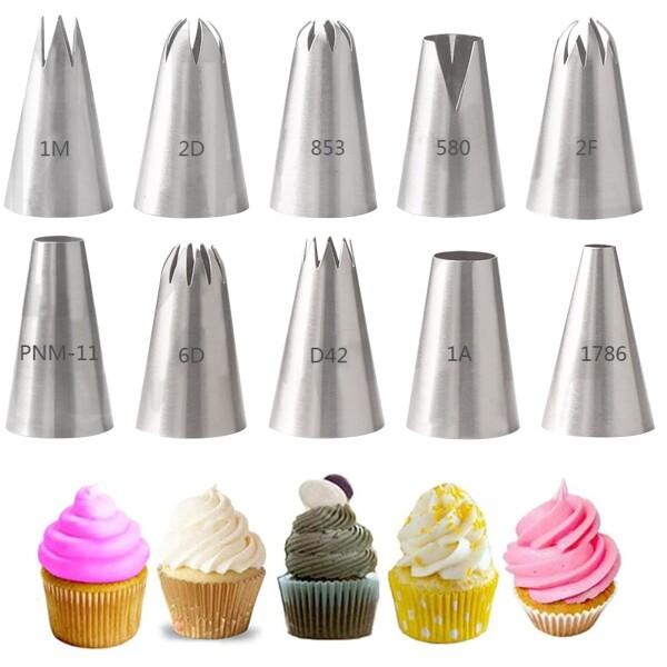 絞り口金 丸 花型 10個入り ステンレス製 口金 製菓 セット 花口金 丸口金 お菓子作り 製菓道具 ケーキ デコレーション 飾り ベーキングツール 再利用可能商品コード：55067070093型番：Tidywormカラー：シルバー 10...