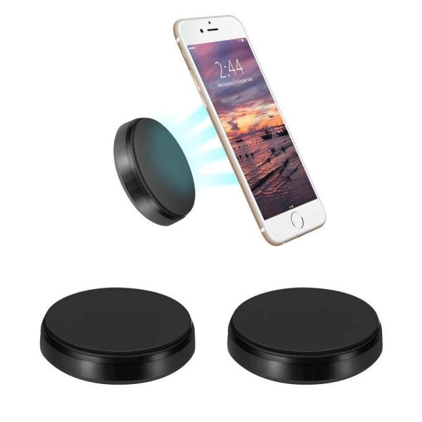 Lysong スマホスタンド 車ホルダー マグネット 磁気カーマウントホルダー iPhone/Android スマホに対応 車載ホルダー スマホホルダー 装着・脱着簡単 2個入り (ブラック02)商品コード：55068399982型番：00...