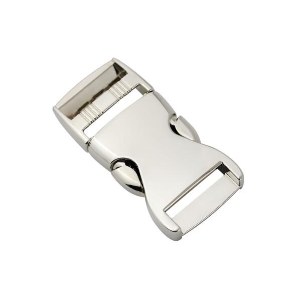 (FUSSED) 1個 サイドリリースバックル メタルバックル 首輪/バックパック/ベルト アクセサリー (2.5cm, シルバー)商品コード：55071471151型番：Mサイズ：2.5cmカラー：シルバー【ハンドメイド用のバックル】 手...