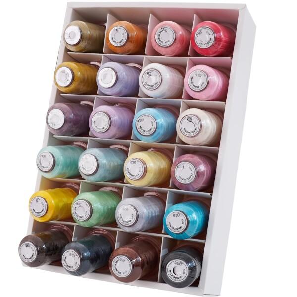 Windman ミシン刺しゅう糸 500m巻/24色 刺繍糸 光沢 ミシン用刺しゅう糸 ポリエステル 刺しゅうミシン糸 120D/2商品コード：55071534194型番：TWC-550Yカラー：カラフル素材:ポリエステル100%　(120...