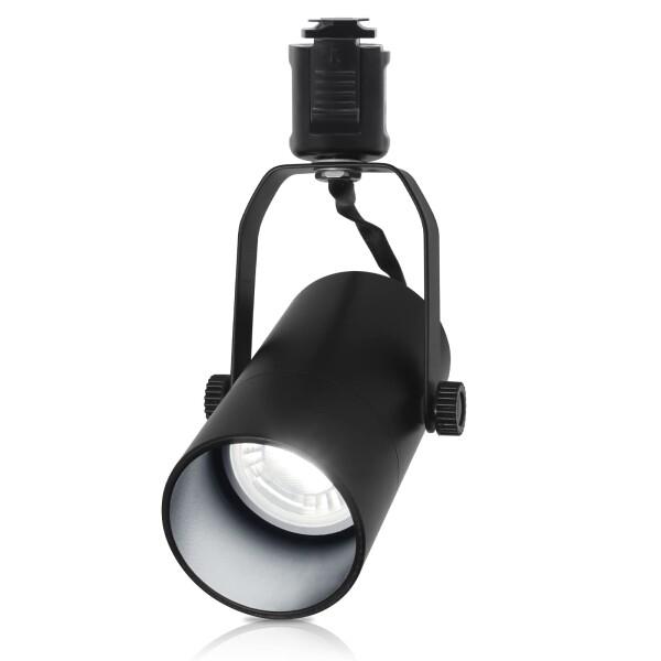 Dotoy ダクトレール用 スポットライト E11口金 黒 ダクトレール LED電球 E11 60W形相当 昼光色 6W 600lm ライティングバー用照明器具 LED電球＋器具セット ledスポットライト付き 天井照明 人気(黒 + 昼光...