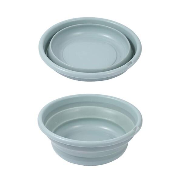 洗い桶 折りたたみ 洗面器 キッチン たらい 洗濯 シリコン 収納便利 掃除 アウトドア 車載バケツ 多機能 足浴 釣り用バケツ 5色 ブルー 30.5*12cm商品コード：55073532502型番：LP06サイズ：30.5*12cmカラ...