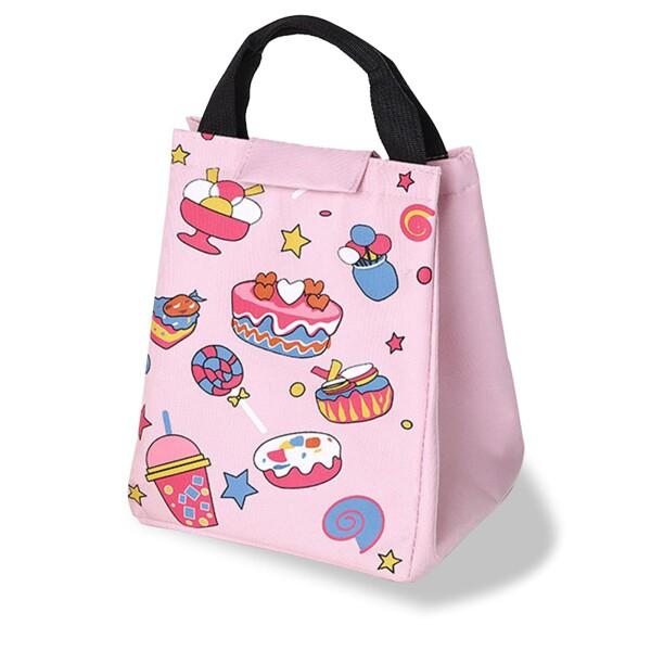 VanderHOME 保温 保冷ランチバッグ お弁当袋 男女兼用 かわいい 子供 大容量 ランチトート キャンピング ピクニック 通勤 通学商品コード：55073534233型番：FL-2RI009カラー：ピンク-お菓子B?【仕様】サイズ:...