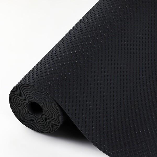 Hersvin 食器棚シート 30*300cm しょっきだな シート 引き出しシート キッチンマット接着剤不要 裁断可能 EVA 耐熱、防湿、防油 食器棚／引き出し／キッチンに適用 家具保護（ブラック）商品コード：55073536117型番...