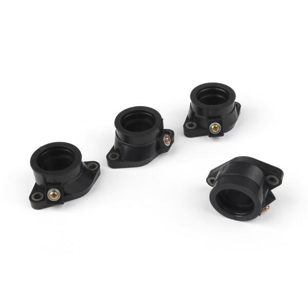 Artudatech オートバイ用 ヤマハ Yamaha FZR250 FZR250R 1989-1994用 キャブレター インテーク マニホールド 4個 セット商品コード：55073536237カラー：ブラック【セット内容】社外品インテー...