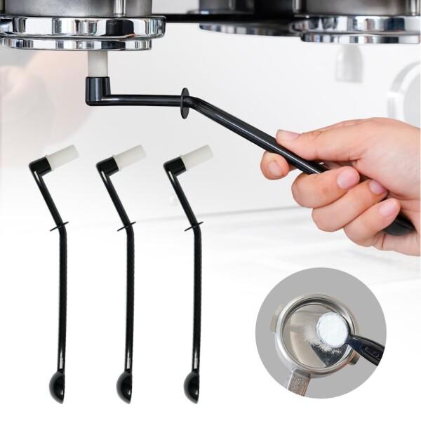 watchget エスプレッソマシンブラシ ナイロンブリストルブラシ スプーン付き二重使用 エスプレッソマシン用 グループヘッド用 3個入り商品コード：55073536995型番：1サイズ：3pcsカラー：ブラック1.丈夫で硬い太いナイロン...