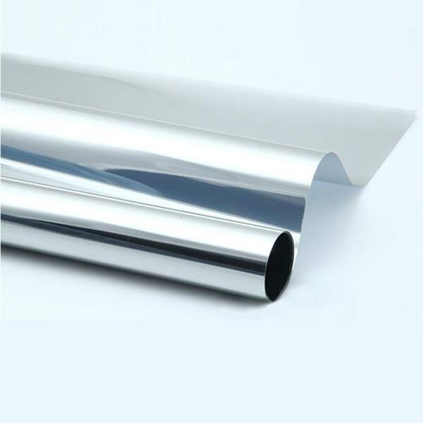 Decocar 60cm200cm ガラス透明 窓 断熱フィルム 窓ガラスフィルム めかくしシート 窓 フィルム 外から見えない マジックミラー マジックミラー 紫外線カット シルバー 銀色商品コード：55073538218型番：B-040...