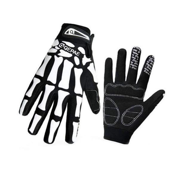 TKS スケルトン 手袋 防風 防寒 バイク 自転車 用 アウトドア 骨 スカル ボーン グローブ 滑り止め 付き (Lサイズ) TKS-QEP01-L商品コード：55073538813型番：TKS-QEP01-Lサイズ：Lサイズカラー：ブ...