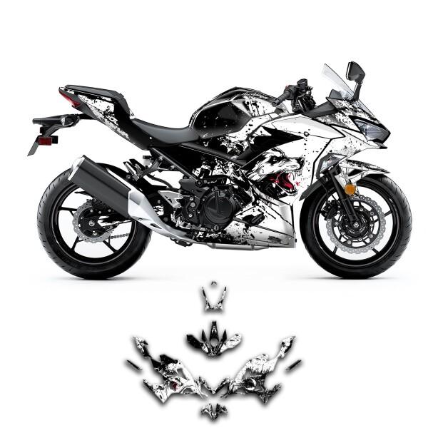 KUNGFU GRAPHICS（カンフー グラフィックス）適合 Ninja 400 ニンジャ400 ABS 2017 2018 2019 2020 2021 2022 2023/Ninja 250 2019 2020、SPORTS BIKE...