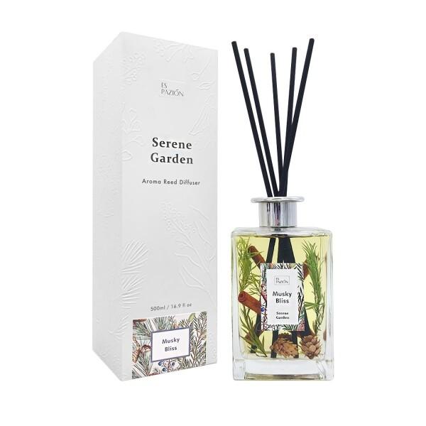 ES PAZION リードディフューザー ルームフレグランス ドライフラワー飾り ギフト ムスキー ブリス香り 500ml…商品コード：55073542708型番：B931-80カラー：ムスキー ブリス香りaroma-diffusers