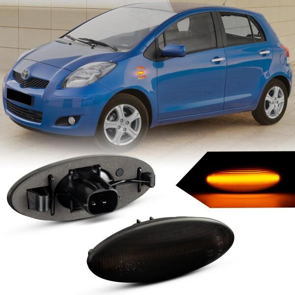 NEIFILES ヤリス Mk2 P9 RAV4 Mk3 ACA3 ALA3 オーリス Mk1 E15 カローラ トヨタ適用 LED サイドマーカー ウインカー フェンダーマーカーランプ 全点滅 車検対応 2個セット商品コード：550735...