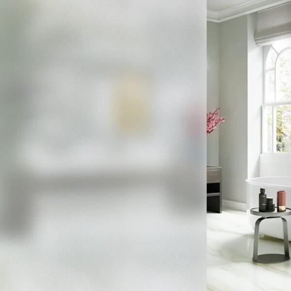 DARUITE 窓ガラス目隠しフィルム 目隠しシート窓 フィルム 水で貼る はがせる 外から見えない 貼り直し可能 すりガラス調 結露防止 飛散防止 プライバシー保護 uvカット おしゃれ（白 44×200cm）商品コード：55073546...