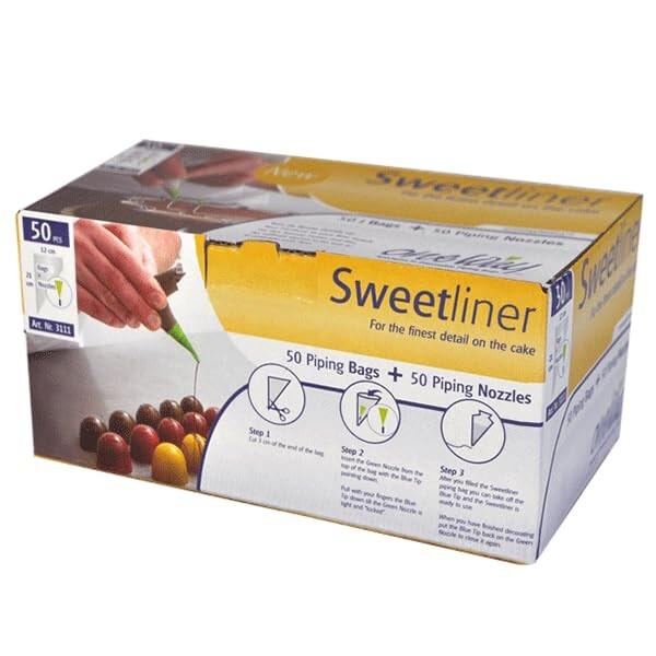 業務用 使い捨て 絞り袋 プレミアム 50枚ロール巻 ライナーバッグ ノズル付き OneWay商品コード：55073547622【高精度なデコレーションを実現】 料理に極細の線を描くパイピングは、まさに達人の技。ライナーバッグはそんな達人の...