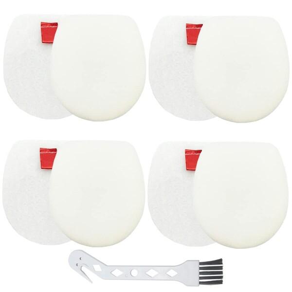 QAQGEAR シャー用フーバーIC300 IZ201UK IZ201UKT IZ201UKTSB IZ251UK IZ251UKT IZ202SM IZ201MEコードレススティック掃除機デュオクリーン抗毛ラップ交換部品4PCS IZ20...