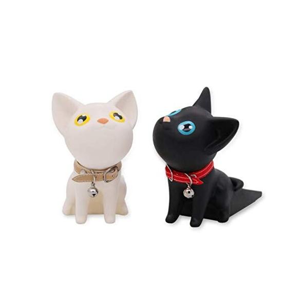 ドアストッパー ドア止め 弾性ある ゴム製 可愛い 柴犬 扉 インテリア 耐震ストッパー 転倒防止 ドアホルダー 玄関 鼠形 猫形 室内に適用 HP0101 (ホワイト ネコ)商品コード：55073554707型番：HP0101サイズ：ネコ...