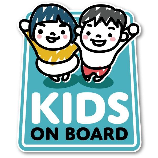 Isaac Trading 子どもが乗ってます Kids on Board ステッカー1 シール 84x101mm (ブルー)商品コード：55073555239型番：STC-014カラー：ブルー自動車に貼り付けてお子さまの存在をアピールし後...