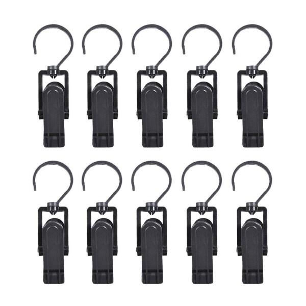 10個入り ホワイトプラスチック製クリップ 洗濯バサミ 多用途のフック 回転 フック ピンチ キッチン バスルーム商品コード：55073555896型番：BF-178hカラー：ブラック商品??:本体10个入り,サイズ:10.5cm×3.5c...