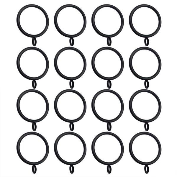 スライドリング カーテンリング 内径38mm ブラック 直径30mmまでのポールに適用 16個入り商品コード：55073559467型番：S-6サイズ：ブラック 16個入りカラー：ブラック 16個入り直経:46mm　内径:38mm 長さ57...