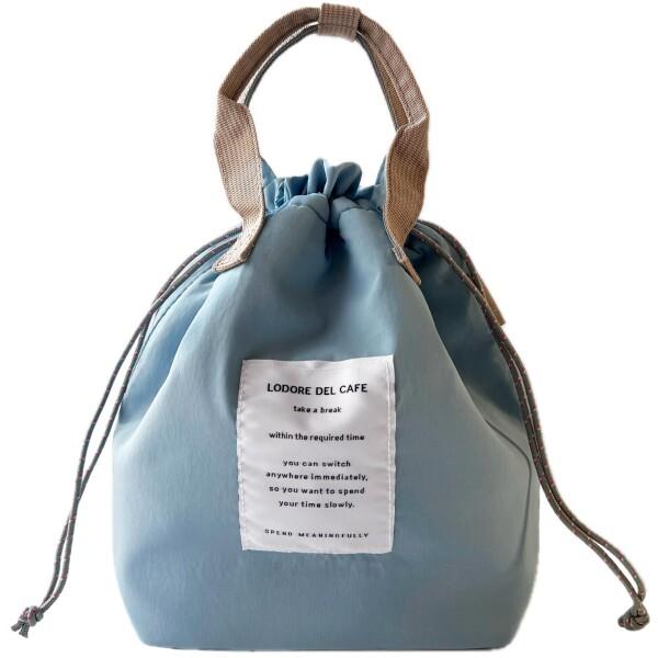 ノア ランチバッグ 保冷 保温 バッグ 軽量 巾着 (ブルー)商品コード：55073563104型番：1324513246132471324813249サイズ：中カラー：ブルー【本体カラー】ブルー　　【サイズ】口部幅31×底マチ部奥行15×...