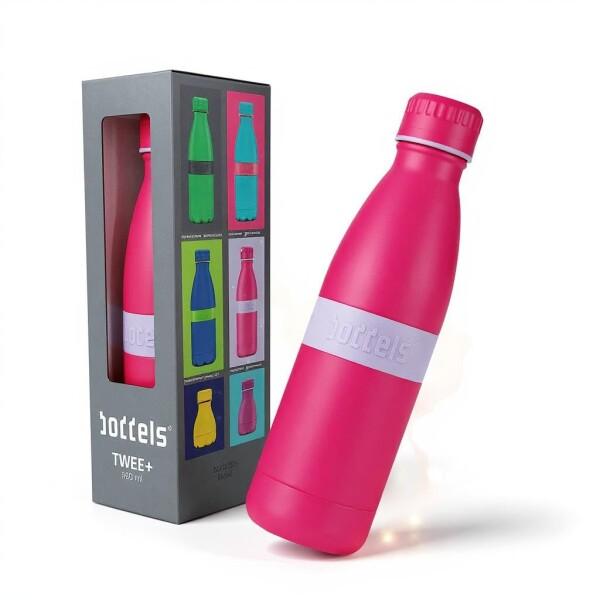 boddels TWEE ステンレスボトル 炭酸対応 保冷 保温 食洗器 カラフル 水筒 500ml かわいい ポップ サステナブル マイボトル エコ カーボンニュートラル (ピンク)商品コード：55073563187型番：CF001サイズ...
