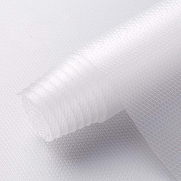 WochiTV 食器棚シート シェルフライナー キャビネットシェルフ シート 裁断可能 EVA素材 高密度 滑り止め 防塵 防湿 防油 台所 引き出し テーブル 冷蔵庫 本棚 キッチンに適用 透明 ひし形(30*150cm)商品コード：55...