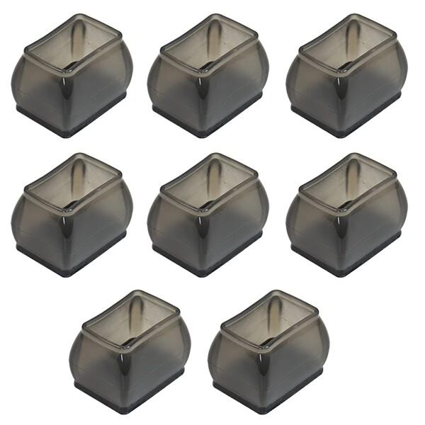 椅子脚カバー いすの足カバー 椅子の脚 カバー マット キズ防止 机 あし 取り付け簡単 吸音 丸洗い可能 シリコン 透明な灰色の長方形-S 8個商品コード：55073566465型番：XTJP20210831WG010-11カラー：透明な...