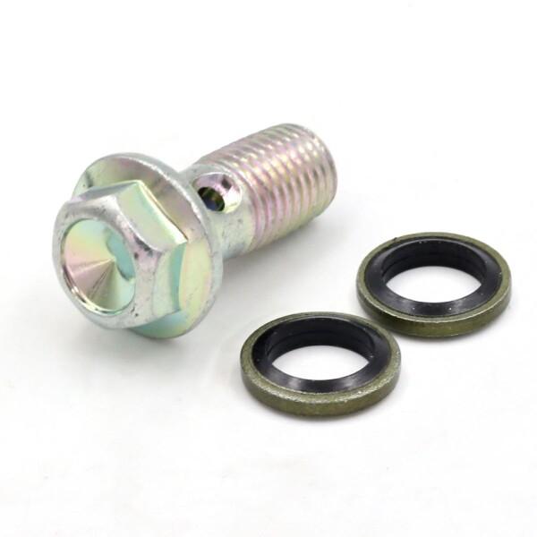 winova バンジョーボルト M10XP1.25 2個入 耐錆メッキ合金製 ワッシャー4枚付き (シルバー)商品コード：55073567684型番：win-154カラー：シルバー[メッキ合金製耐錆設計] 耐錆性に優れたメッキ合金製材を使用...