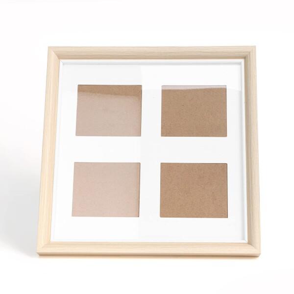 Rieibi フォトフレーム、SQサイズ対応 写真立て 卓上展示ピクチャー おしゃれ スタンド式 フォトフレーム 軽くて割れない ポスター 額縁 おしゃれ 木製フーム スタンド付き プレゼント 木目調（Instax Square SQ1/S...