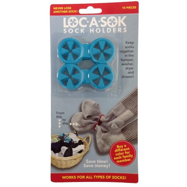 Loc A Sok Sock Locks（ロック ア ソック ソック ロックス）ブルー（10個パック）商品コード：55073570390型番：00サイズ：10個カラー：ブルー二重靴下ロック家族の一人ずつに1色ずつ使用できます可動部分や鋭いエ...