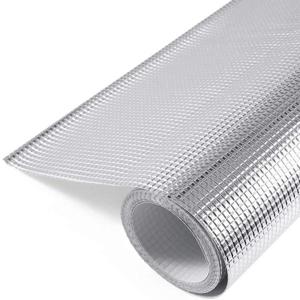 食器棚シート 裁断可能引き出しマット EVA アルミフィルムシルバー 耐熱60度 食器 シート 防汚、滑り止め、防湿、防油、除湿 、家具を保護しキッチン用、安心の品質 (シルバー, 60*600cm)商品コード：55073575365型番：...