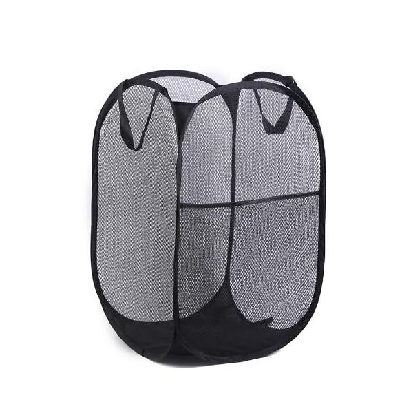 EsiFare 洗濯かご 折りたたみ 大容量 70L ランドリー バスケット カゴ メッシュ ランドリー収納 洗濯物入れ 省スペース 折りたたみカゴ ランドリーバッグ 通気 ハンドル付き ゴミ箱 雑貨収納 持ち運び可能 軽量 旅行 多機能 ...