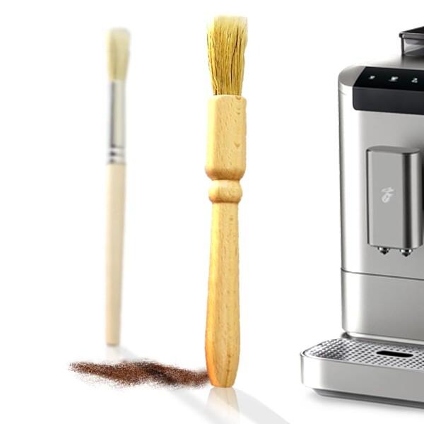 クリーニングブラシ ミルブラシ コーヒーミル 掃除道具 コーヒーミルブラシ コーヒーグラインダー お手入れ ウッドハンドル 剛毛 木製ハンドル 清掃やすい エスプレッソ用ミルブラシ専用アクセサリー 2つのスタイル 木製2サイズ２本入り商品コ...