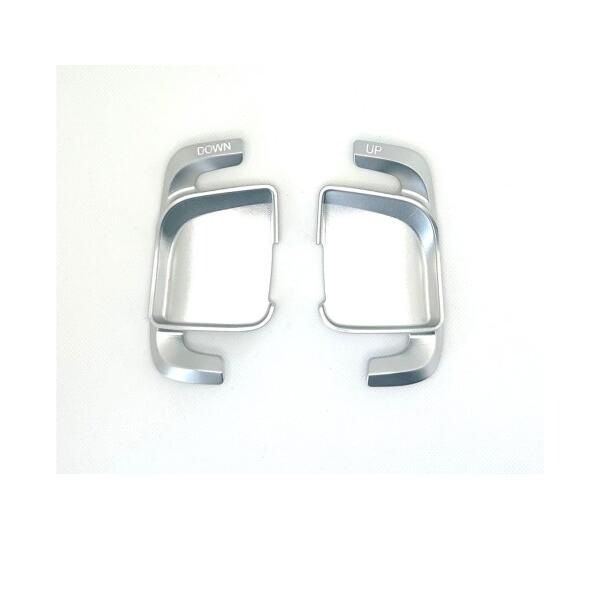 EVOGEAR 社外品 ベンツ 専用 パドルシフトカバー アルミ (C 赤) W213 E300L E350L E63S 2020 2021 ステアリング パドル シフト エクステンション アクセサリー カスタム パーツ (銀)商品コード：...