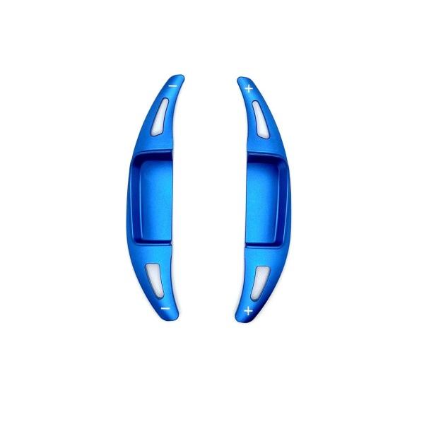 EVOGEAR 社外品 ベンツ 専用 パドルシフトカバー アルミ (タイプD) W213 E300L E350L E63S 2020 2021 ステアリング パドル シフト エクステンション アクセサリー カスタム パーツ (青)商品コード...