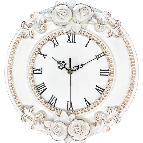 YRO ローズ レリーフ 掛け時計 エレガント 薔薇 静音 壁掛け 時計 30センチ級 美容院 寝室 ホワイト 姫系 かわいい (タイプA)商品コード：55073579432型番：YR-RL0021カラー：ホワイト製品素材　　:筐体とバラの...
