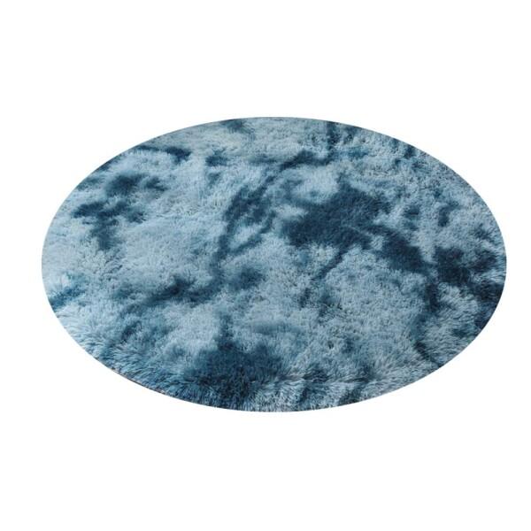 Kikon 洗える 円形 ラグマット カーペット オールシーズン シャギーラグ 絨毯 滑り止め付 丸型 冬用 夏用 床暖房対応 (ブルー2, 30cm)商品コード：55073586684サイズ：30cmカラー：ブルー2超高密度マイクロファイ...