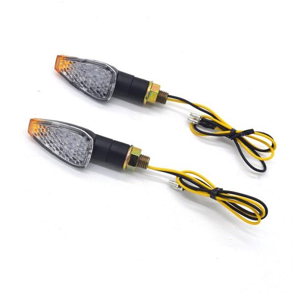 evomosa ウインカー ランプ ターン ライト LED バイク 両面発光 高輝度 汎用 前後 左右 2個 防水 防塵 省エネ 鮮やか 閃光 ヤマハ カワザキ ホンダ スズキ Davidson DUCATI BMW KTM BUELL A...