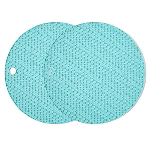 KASHIBAKER 鍋敷き シリコン おしゃれ 2点セット 耐熱 ハニカム構造 滑らない なべしき 丸型 直径17.5cm (グリーン)商品コード：55073589488型番：XHPotmatサイズ：Largeカラー：グリーン熱に強くてす...