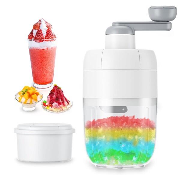 かき氷機 手動かき氷機 製氷カップ1個付き 大容量 小型 バラ氷対応 水洗い可能 操作簡単 お手入れ簡単 パーティー用 ホリデー 日常使用 家庭用キッチン電池不要商品コード：55073589497型番：HB-301カラー：白【プレミアムアイ...