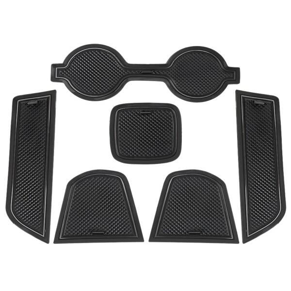 MARCHFA スバル BRZ (ZD8) &amp; トヨタ 86 (ZN8)用 インテリアラバーマット ドアポケットマット 滑り止め 内装パーツ 滑り止めシート 日本車用 (ブラック)商品コード：55073590337型番：45WASカ...