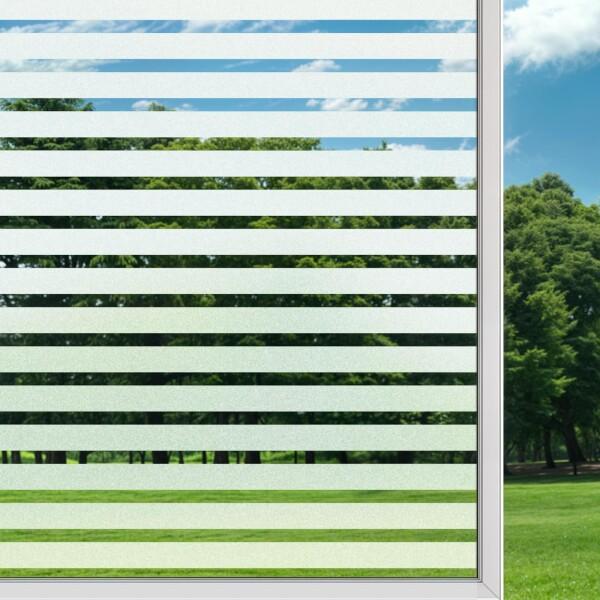 Mgood 窓ガラスフィルム 窓 フィルム 目隠し シート 窓 めかくしシート 窓用フィルム 水で貼る 剥がせる 遮光 玄関目隠し 飛散防止 断熱 遮熱 結露防止 uvカットストライプ柄 (60 x 200 cm)商品コード：5507359...