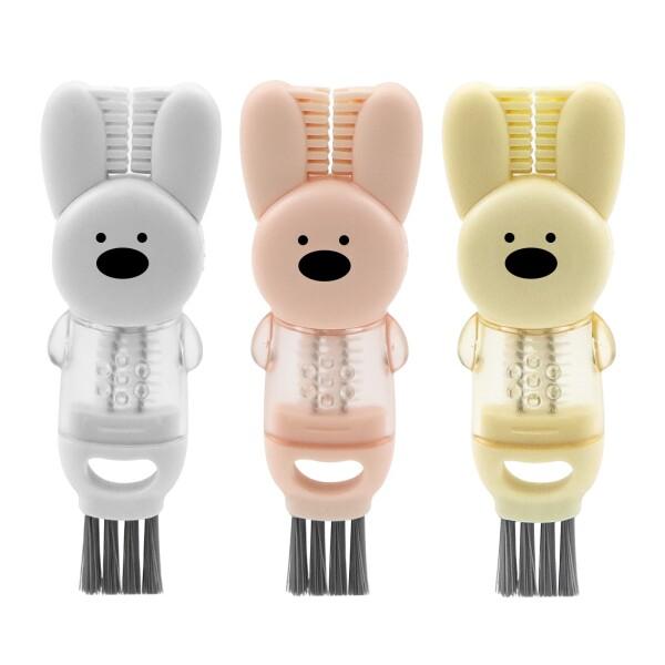 DRERIO 水筒 ブラシ ３個セット 水筒 あらう ブラシ ボトル洗い 4-in-1 多機能 回転 自立 丈夫 収納しやすい 汚れ落とし キッチンブラシ 哺乳瓶 カップ (緑・青・オレンジ)商品コード：55073602736型番：JPBE...