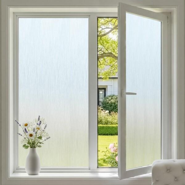 DIFIT 窓ガラスフィルム 目隠し シート すりガラスシート 水貼り 剥がせる 遮熱 断熱 UV 紫外線カット 結露防止 浴室 玄関 目隠し窓シート 飛散防止 糸雨柄 (30x200cm)商品コード：55073604023型番：TM402...