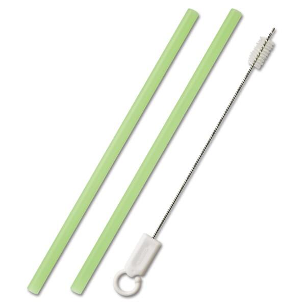 (OLUAGE) 日本製 繰り返し使える シリコン ストロー 食洗機対応 洗える ブラシ 付き エコ マイストロー 2本入 (クリアグリーン)商品コード：55073604779サイズ：ワンサイズカラー：クリアグリーン【無味無臭】シリコン臭く...