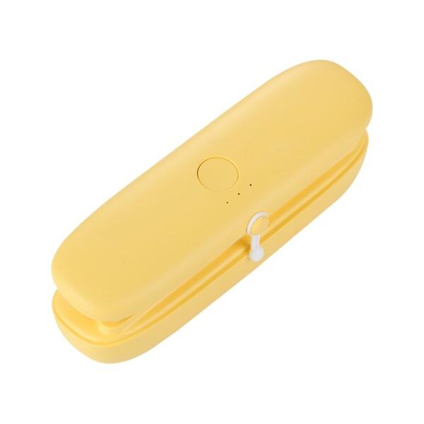 Suseal Lite ヒートシーラー (2.イエロー)商品コード：55073915821型番：FY-WF01-WHサイズ：小型カラー：2.イエロー3段階の熱量調整機能で様々な厚みの袋に対応