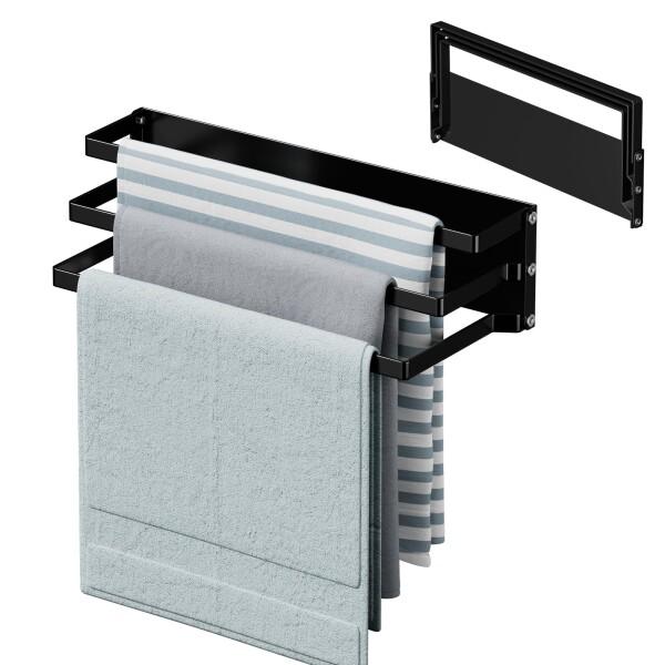 BOIVSHI タオル掛け マグネット タオルハンガー お風呂ラック バスラック マグネットラック バスタオル掛け バスタオルハンガー 浴室 ブラック商品コード：55074107753型番：ARJ-CJZDMJJサイズ：3本バーカラー：ブラ...