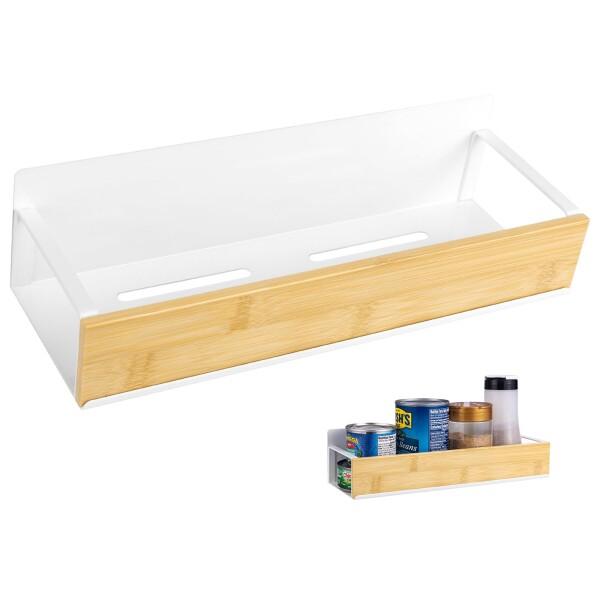 マグネット ラック おしゃれな冷蔵庫収納マグネット 調味料ラック お風呂 マグネット 収納 おもちゃ 強力 磁気吸着固定 洗面台 浴室 キッチンス壁掛け棚 幅:?30cm×D?10cm×H?7.5cm 錆なし 2個セット (ブラック) (ホ...