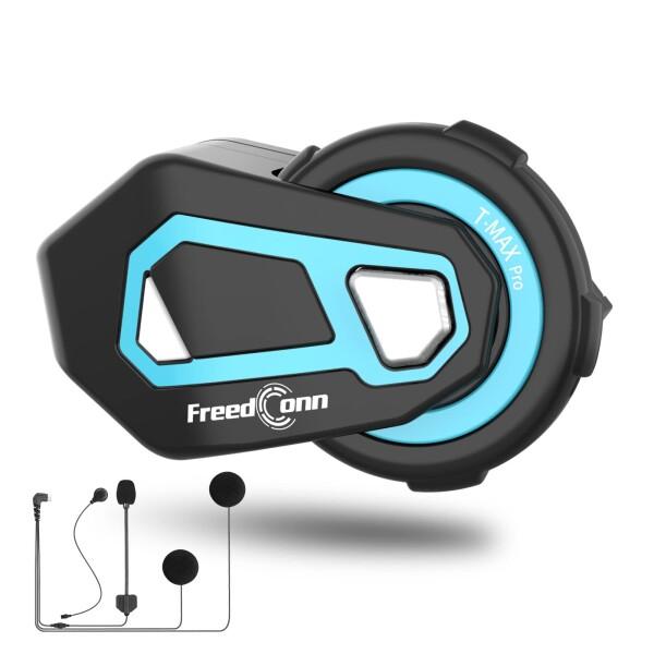 FreedConn TMAX-Pro バイク インカム バイク用インカム 最大6人同時通話 インターコム 360時間待機 自動復帰 Bluetooth5.1 ヘッドセット Siri音声対応通信距離1500m IP65防水防塵 音楽共有 日本...