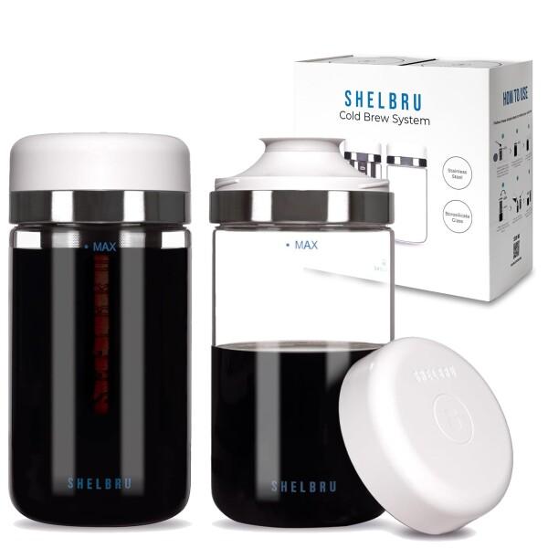 SHELBRU (シェルブル) CBS コールドブリューシステム 濃厚 水出しコーヒー ボトル ウォータードリッパー 耐熱ガラス プレゼント 贈り物 (カラーボックスタイプ)商品コード：55074267364型番：SDO250カラー：ホワイ...