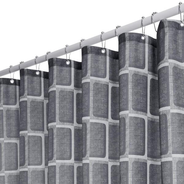 Deconovo シャワーカーテン 風呂カーテン 防水 軽量 速乾 目隠し 遮像 取り付け簡単 リンク付き ユニットバス 幅180cm*丈180cm ブラウン商品コード：55074281384型番：JPSR00470Y-S226サイズ：丈1...